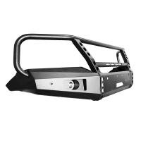 China Newest Design 4x4 Car Accessories Steel Power Coating Front Bumper Bull Bar For Toyota LC300 for sale