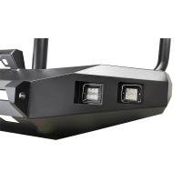 China Off Road 4x4 Black Steel Front Bumper Bull Bar With Strip Lights For Toyota LC100 for sale
