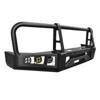 China Off Road Car Accessories Black Steel Front Bumper Bull Bar With LED Lights For Toyota LC79 for sale
