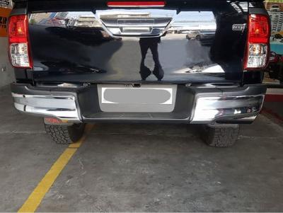 China Black Chromed Car Rear Bumper Protector 218*24*17cm For Hilux Vigo 2004 - 2015 for sale