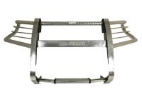 China 201 Stainless Steel Truck Bull Bar Front Bumper Silver For Land Cruiser for sale