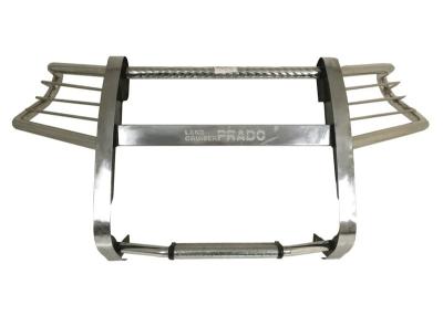 China 201 Stainless Steel Truck Bull Bar Front Bumper Silver For Land Cruiser for sale