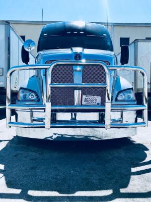 China Stainless Steel Truck Bumper Deer Guards For  Vnl 04-14 for sale