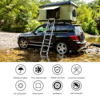 China Factory Supply 2020 Outdoor Camper Camping Black ABS Plastic Hard Shell Roof Top Tents For Car for sale