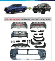 China PP Car Front Rear Bumper For Toyota Hilux Revo Rocco 16-19 Upgrade To 2021 for sale