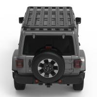 China Customized Aluminum Alloy Roof Rack Basket For Jeep Wrangler Fj Toyota Hiace for sale