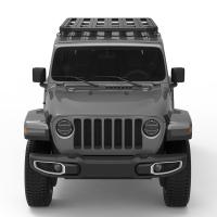 China Customized Aluminum Alloy Roof Rack Basket For Jeep Wrangler Fj Toyota Hiace for sale