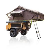 China Waterproof 4x4 4 Person Aluminum Camping Car Soft Shell Rooftop Tent for sale