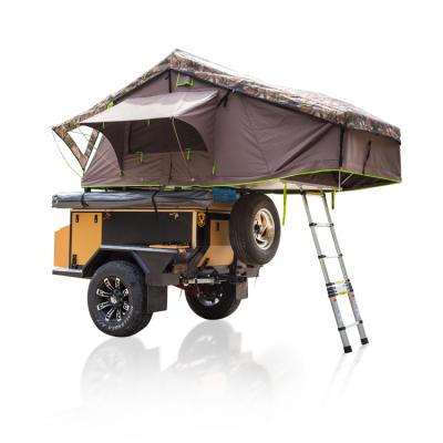 China Waterproof 4x4 4 Person Aluminum Camping Car Soft Shell Rooftop Tent for sale