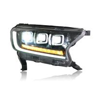 China LED 3 Lens Ford Ranger Headlight With Streamer 0.13CBM Volume for sale