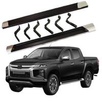 China Black Aluminum Running Board Car Side Step For Mitsubishi Triton L200 for sale