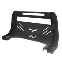 China Customized 4x4 Accessories Pickup Truck Black Steel Front Bumper Bull Bar Nugde Bar For Hilux Navara D-max for sale