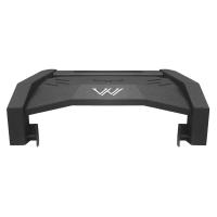 China Customized 4x4 Accessories Pickup Truck Black Steel Front Bumper Bull Bar Nugde Bar For Hilux Navara D-max for sale