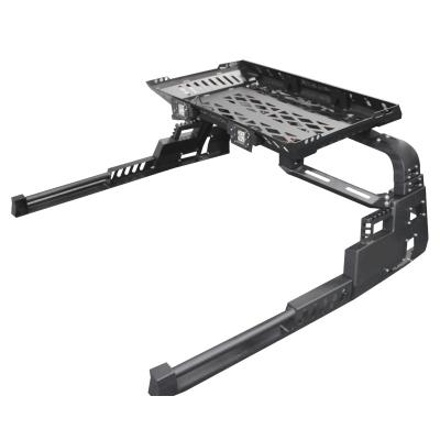 China Stainless Steel Sport Roll Bar Two Led Lights For Navara NP300 D40 D22 for sale