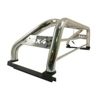 China Customized Logo 4X4 Auto Part Stainless Steel Sports Roll Bar Car Accessories For Hilux Ranger Triton Navara for sale