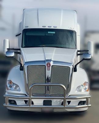 China 304 Stainless Steel New Semi Truck Deer Guard With LED Lights For Freightliner Cascadia  Vnl for sale