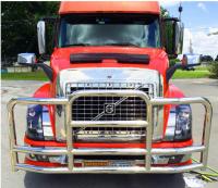 China 304 Stainless Steel Truck Deer Guard Big Rig Deer Grille For  Vnl for sale