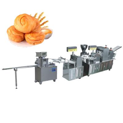 China Automatic Pastry Shredded Bread Production Line With Cutting Machine for sale