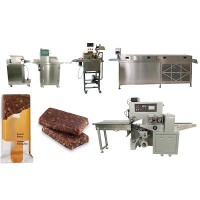 China Fully Automatic Commercial Protein Energy Bar Making Machine Production Line With Packing Machine for sale