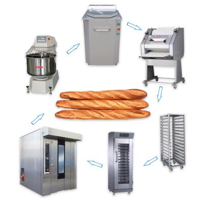 China Automatic Complete Bakery Equipment French Baguette Production Line for sale