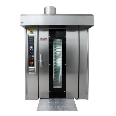 China 32 Tray Diesel Rotary Oven Industrial Bakery Equipment 304 Stainless Steel for sale