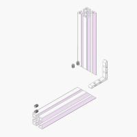 China Inside Bracket 90 Degrees Inside Angle Connector Plating for Precision Hardware Products for sale