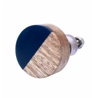 China Modern Europe Simple Style Luxury Wood Resin Metal Door Cabinet Knob Handle 128mm for sale