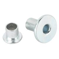 China OEM CNC Hardware Parts Furniture Hardware Black Galvanized Hollow Rivet Stamped from Stainless Steel for sale