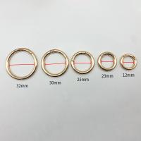 China Metal Zinc Alloy Spring Buckle Open Ring Key Chain for DIY Jewelry Hanging Accessory for sale