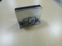 China OEM CNC Hardware Parts Brass Polished Single Side Shower Hinge with Stainless Steel for sale