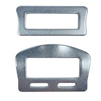 China Black Zinc Plated Steel Rectangular Slide Buckle for Safety Belt Accessories for sale