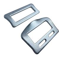 China Black Zinc Plated Steel Rectangular Slide Buckle for Safety Belt Accessories for sale