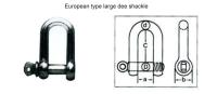 China Hardware Rigging Mooring Painted Shackle and Drop Forged Screw Pin Anchor Shackle for sale