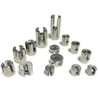 China Standard Stainless Steel Wire Rope Cross Clip Clamp for Trellis Systems Green Wall Cable for sale