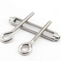 China High Polished Stainless Steel European Type Eye and Hook Open Body Turnbuckle for Marine for sale