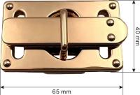 China XS-231---004, J6611 Press Handbag Lock Hardware with Push and Turn Metal Lock for sale