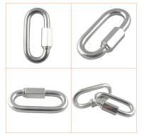 China 4mm 5mm 6mm Galvanized Oval Quick Link for Rigging Hardware Acceptable OEM for sale
