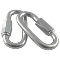 China 4mm 5mm 6mm Galvanized Oval Quick Link for Rigging Hardware Acceptable OEM for sale