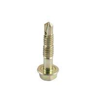 China Stainless Steel Half Thread Hexagonal Flange Head Tapping Screw with Stamping Process for sale