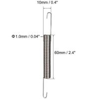 China Custom Free Length Stretch Springs OEM CNC Hardware Parts Stamped from Stainless Steel for sale
