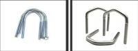China OEM CNC Hardware Parts U-bolt Hardware Processed by Stamping and Powder Coating for sale