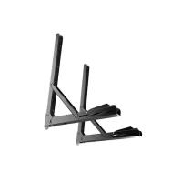 China Powder Coated Triangular Support Frame Wall Mounting Hanging Shelf for Computer Table for sale