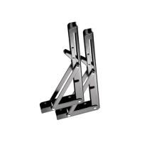 China Powder Coated Triangular Support Frame Wall Mounting Hanging Shelf for Computer Table for sale