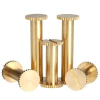 China Engraved Nickel Plated Chicago Spiral Bag Hardware in Stainless Steel for OEM CNC Parts for sale