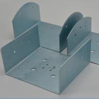 China Stainless Steel OEM CNC Hardware Components Galvanized Timber Connector Angle L Bracket Beam Support Builders for sale
