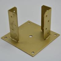 China Stainless Steel OEM CNC Hardware Components Galvanized Timber Connector Angle L Bracket Beam Support Builders for sale