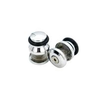 China Customized Frameless Glass Push-Pull Shower Door Roller Hardware for OEM CNC Process for sale