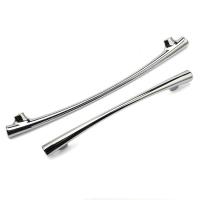 China OEM CNC Hardware Parts Polished Chrome Arch Cabinet Pull with Stamped Stainless Steel for sale