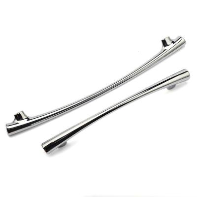 China OEM CNC Hardware Parts Polished Chrome Arch Cabinet Pull with Stamped Stainless Steel for sale