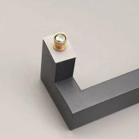China Black Square Bar Cabinet Pull Drawer Handles Stainless Steel Modern Hardware for sale